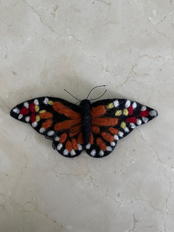 Felted Wool monarch Butterfly Ornament-butterfly - Etsy