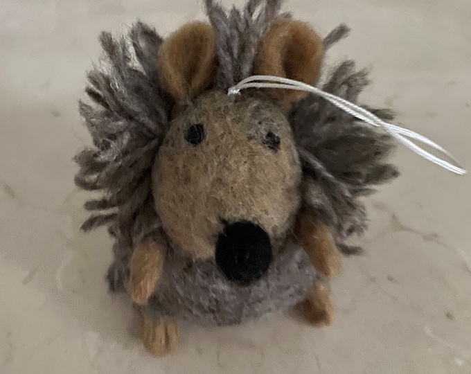 Felted Wool harvey the Hedgehog Ornament-felt Hedgehog-handmade ...