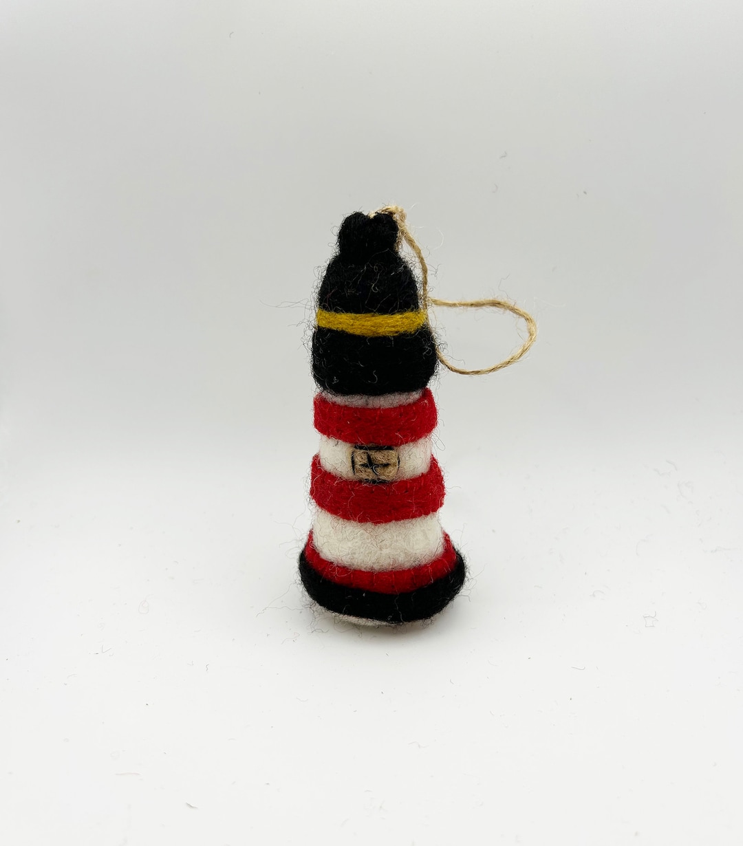 Handmade Felted Wool "lighthouse" Ornament-felt Lighthouse-coastal ...