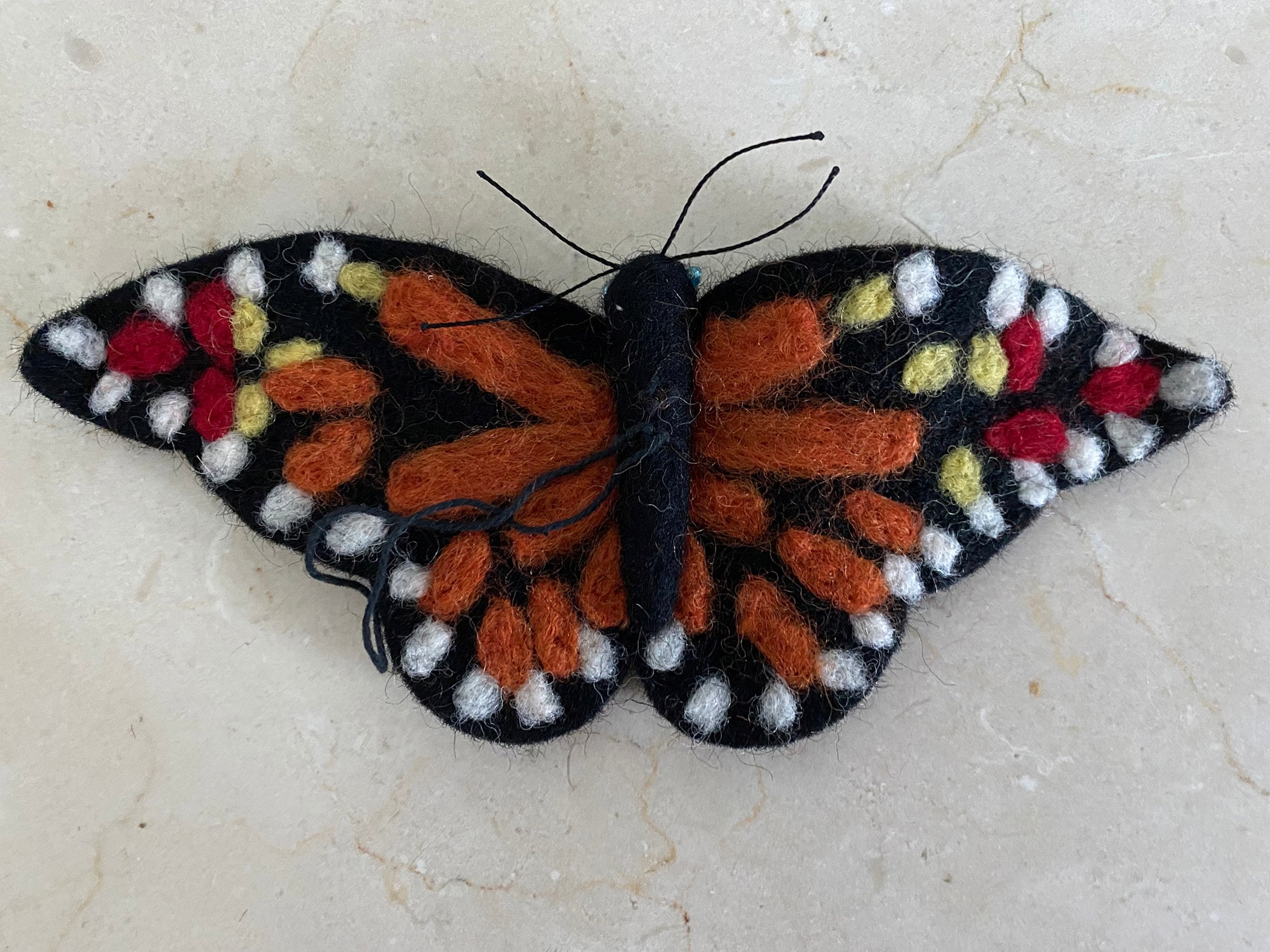 Felted Wool "monarch Butterfly" Ornament-butterfly Ornament-handmade ...