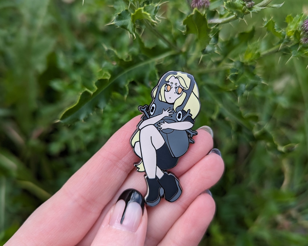 Buggy Girl: Critter Girly Enamel Pin - Etsy