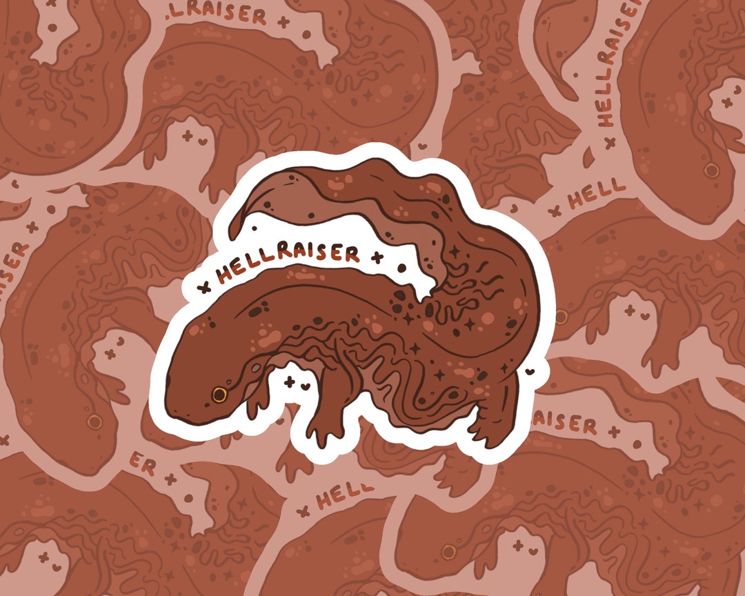 Hellbender Salamander 3" Die-cut Vinyl Sticker - Etsy
