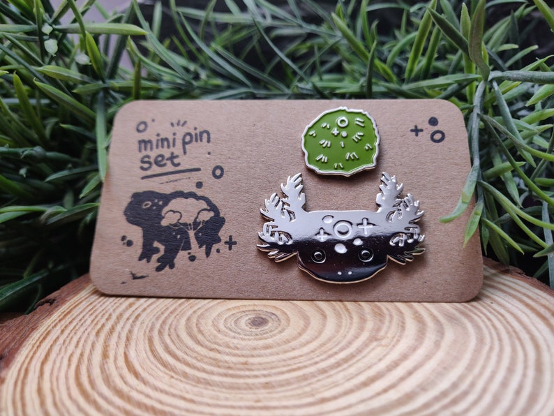 Axolotl Marimo Moss Ball Mini Filler Enamel Pins 2 | Etsy