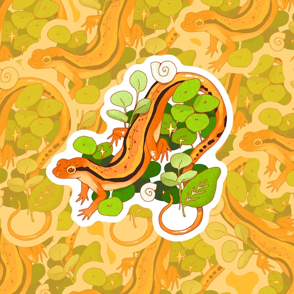 Salamander Card - Etsy
