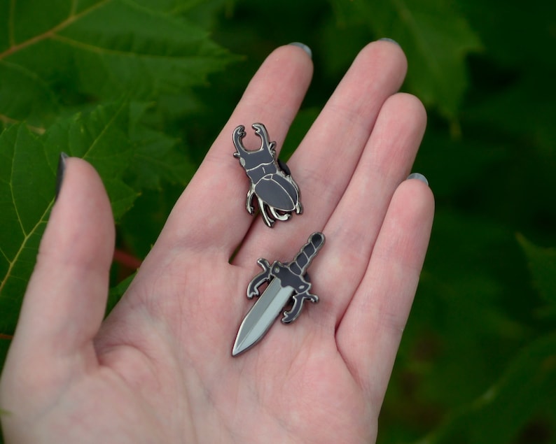 Stab Beetle Mini Pin Set : Ruins Enamel Pin Collection - Etsy