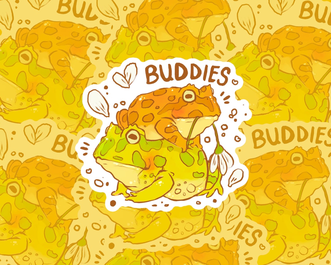Buddies 3" Glossy Die-cut Vinyl Sticker - Etsy
