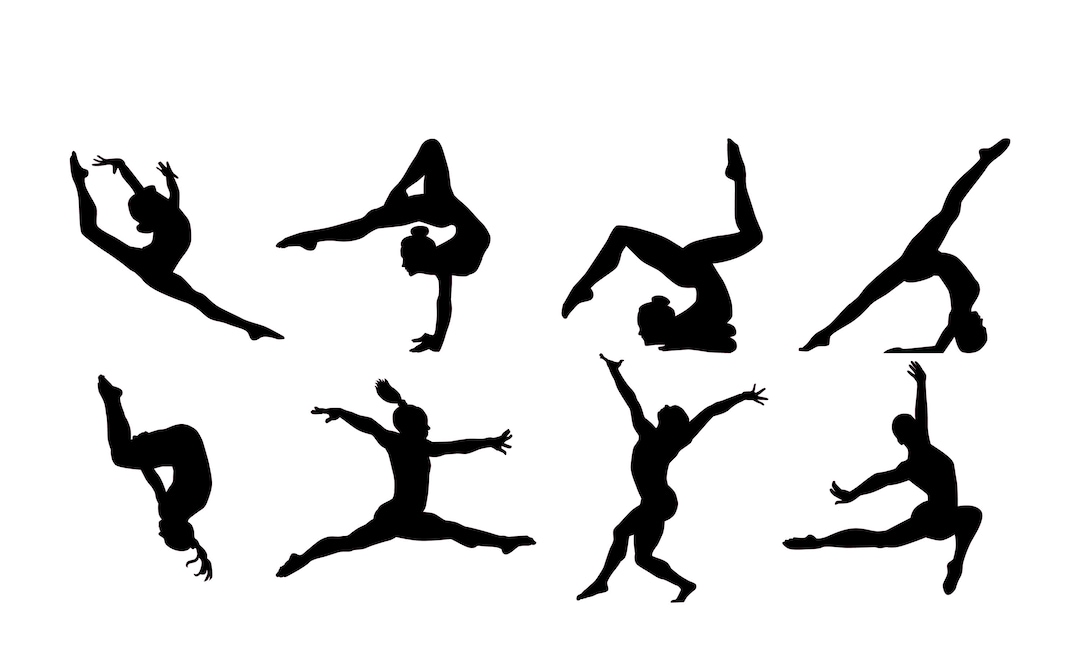 Gymnastics Poses Sticker Pack Cute Stickers Gymnastics - Etsy