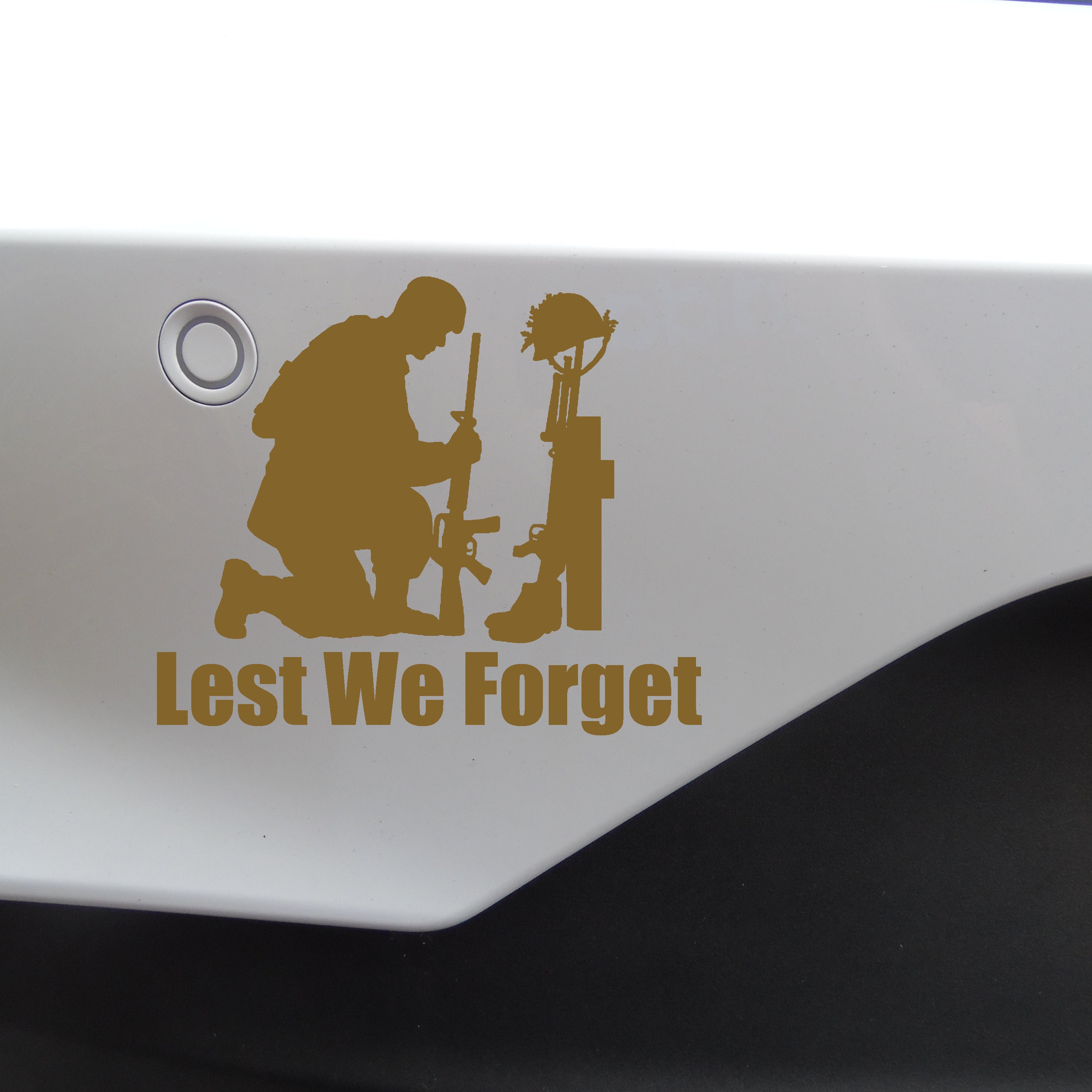 Lest We Forget Soldier Military Remembrance Car Sticker | Etsy