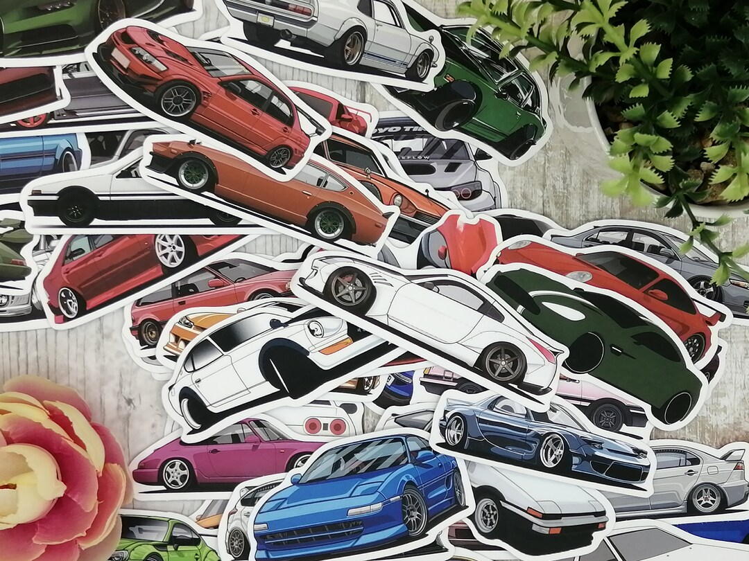 Selection of Cute Car Styles Wall Stickers Boys Gifts Boys - Etsy