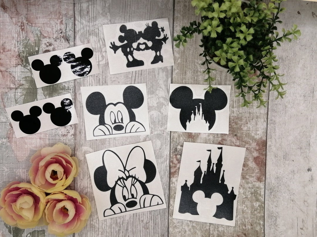 Pack of 9 Mouse Fairy Tale Stickers Wall Decal Car Sticker Mickey ...