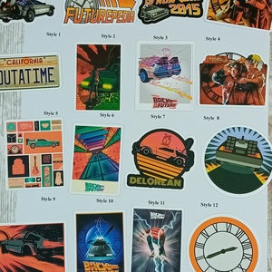 Selection of Different BTTF Stickers Hill Valley Marty Mcfly - Etsy