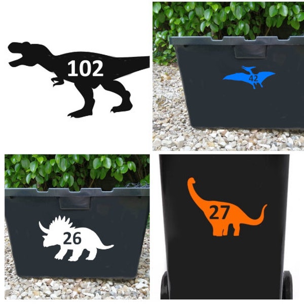 Dinosaur Recycling Stickers - Etsy