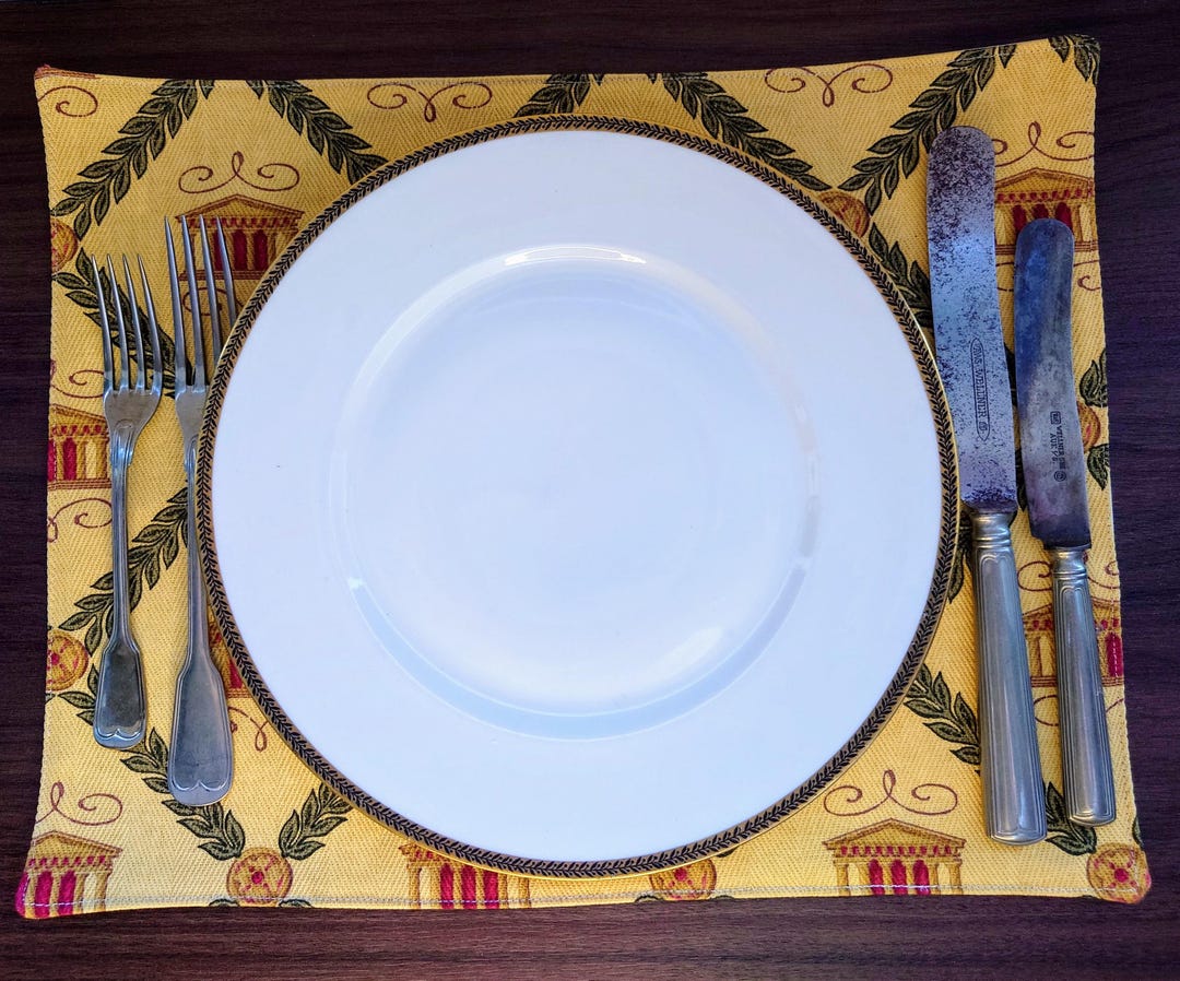 Set of 4 Italian Style Pattern Placemats - Etsy