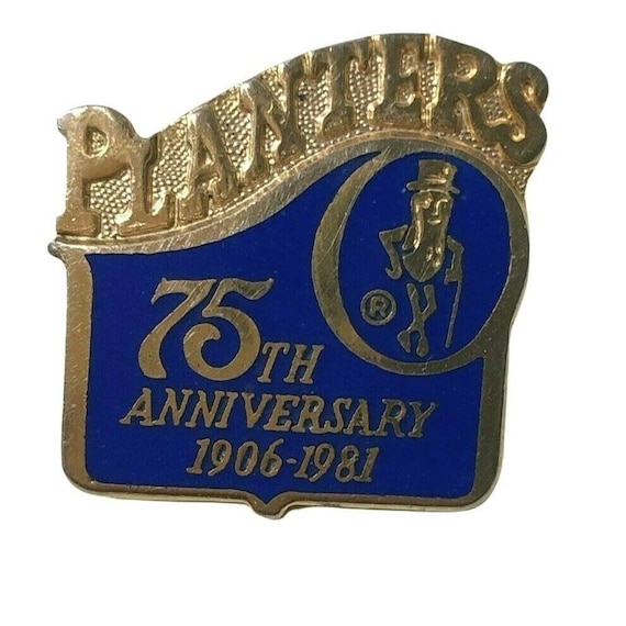 Planters Peanuts 75th Anniversary Pin 1906-1981 Mr Peanut Tie | Etsy