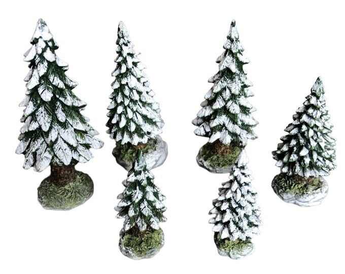 Dept 56 Spruce Tree Forest Set of 3 With Base, Department 56 RETIRED ...