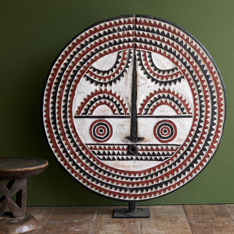 African Sun Mask Burkina Faso Harvest Sun Mask, . Vinage Leaque, Wall ...