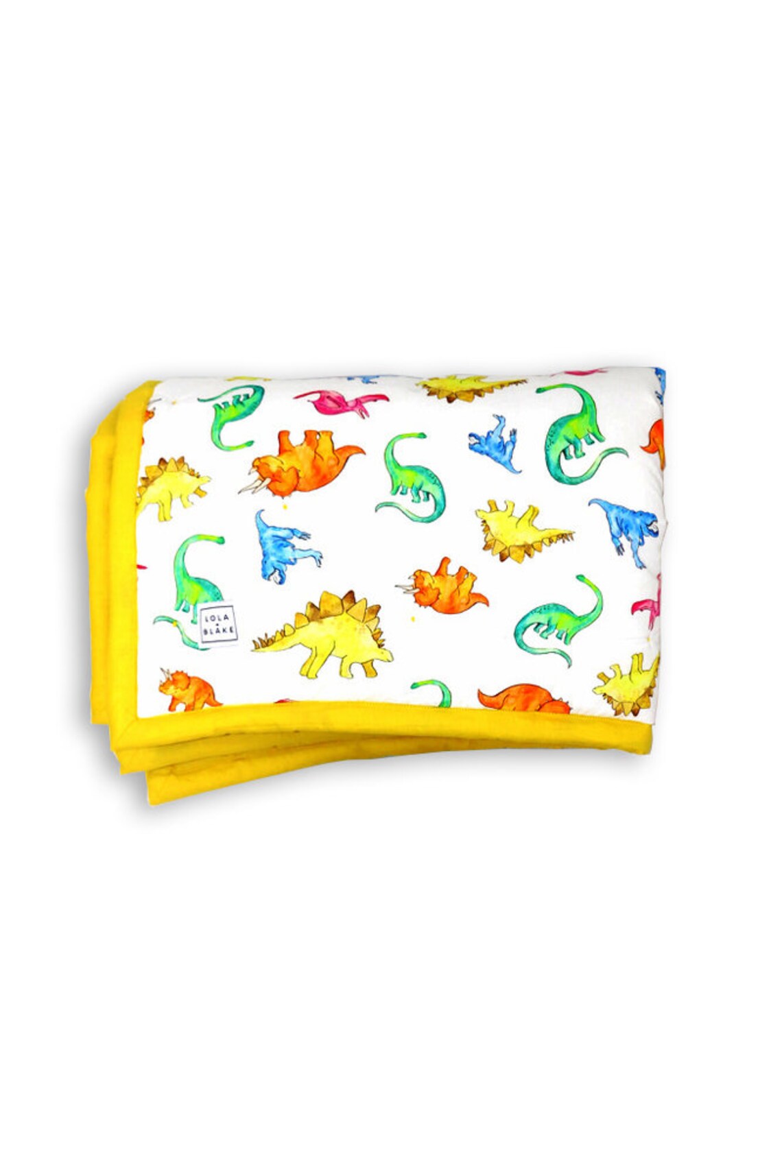 Quilt - Dinos - Dinosaurs - Citrus Yellow - Blanket - Playmat - Etsy