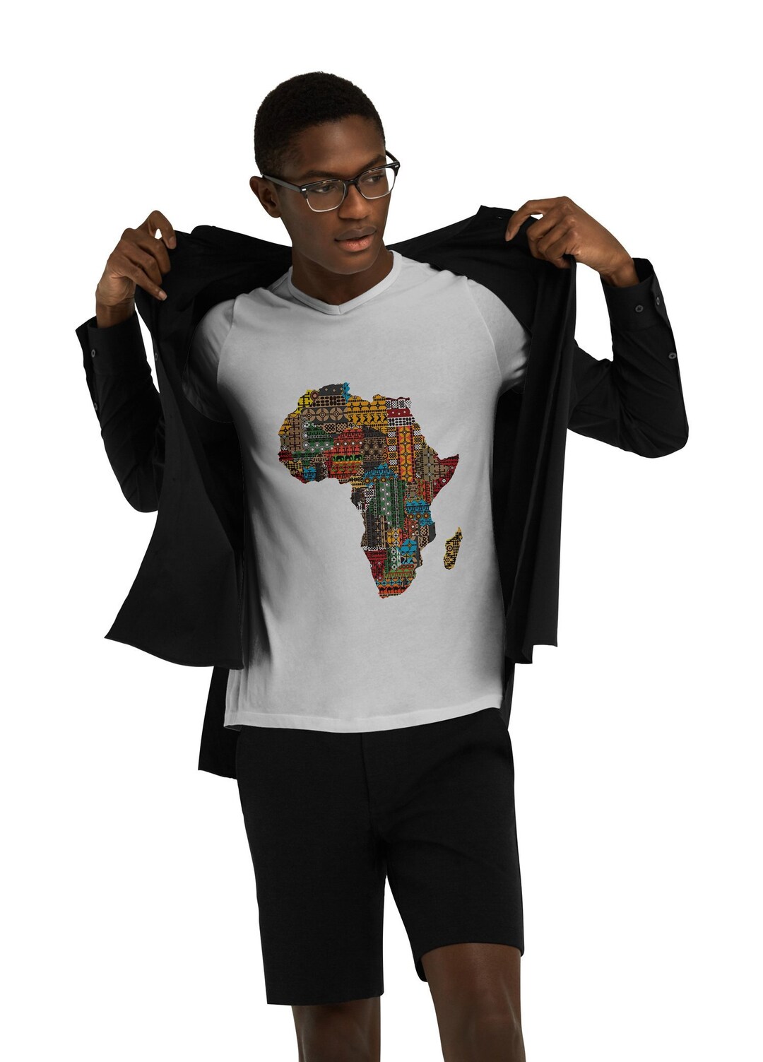 Map of Africa T-shirt Multiple Colours Mens - Etsy
