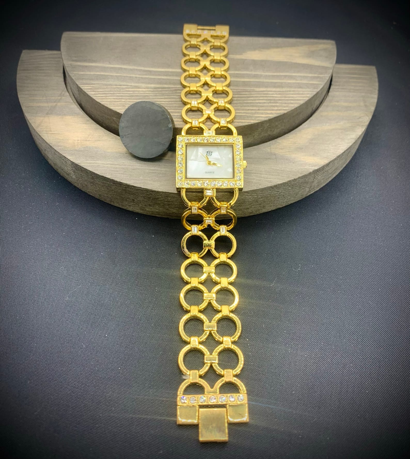 Elizabeth Taylor Watch Elegant MOP Rhinestone 1980's | Etsy