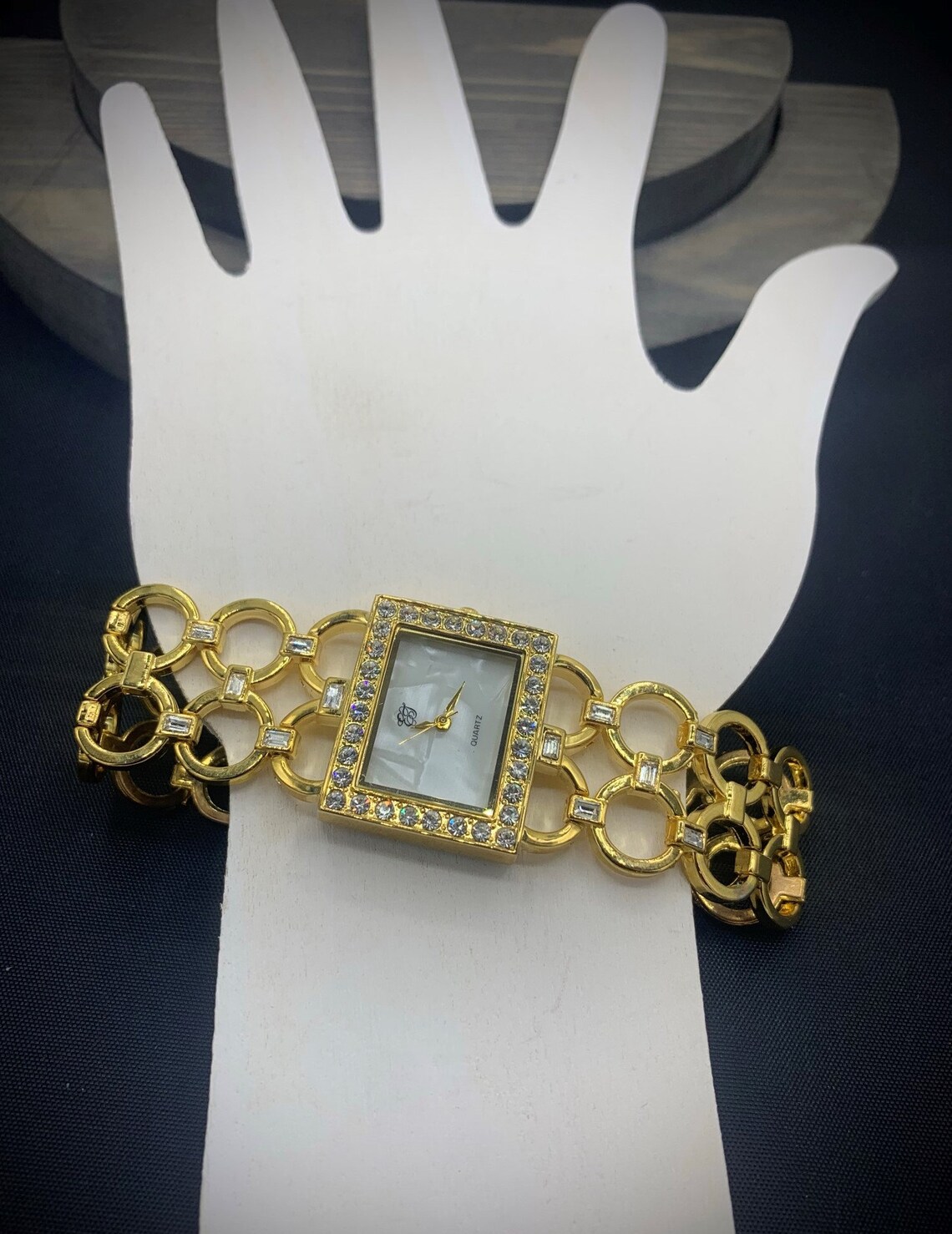 Elizabeth Taylor Watch Elegant MOP Rhinestone 1980's | Etsy