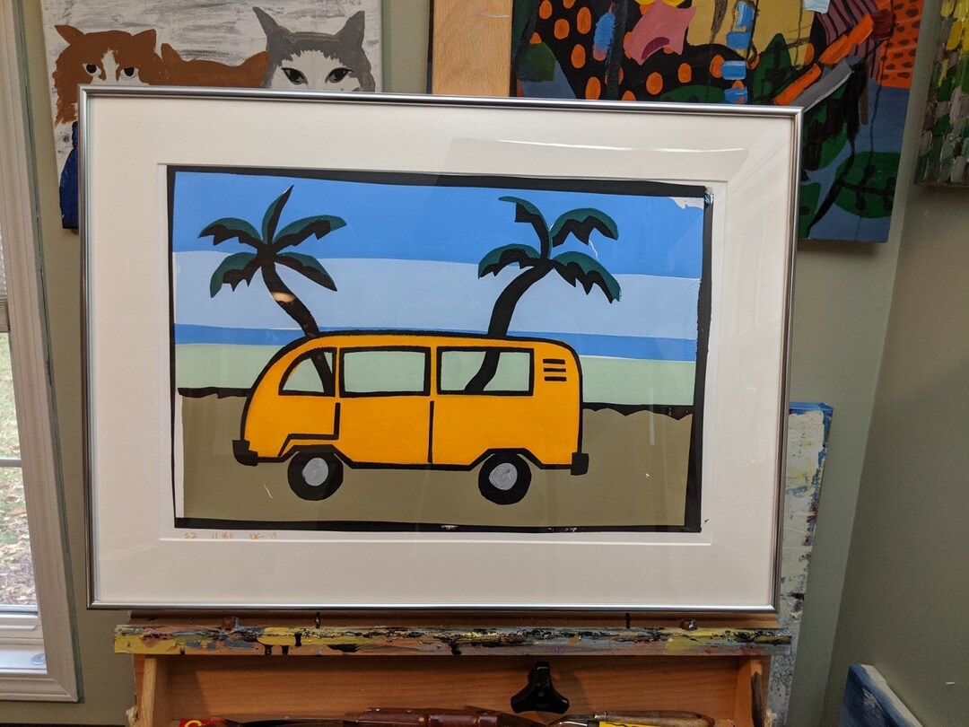 VW Bus Print - Etsy