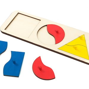 Geometric Shapes Puzzle, Geometric Figures Puzzle, Basic Shapes and ...