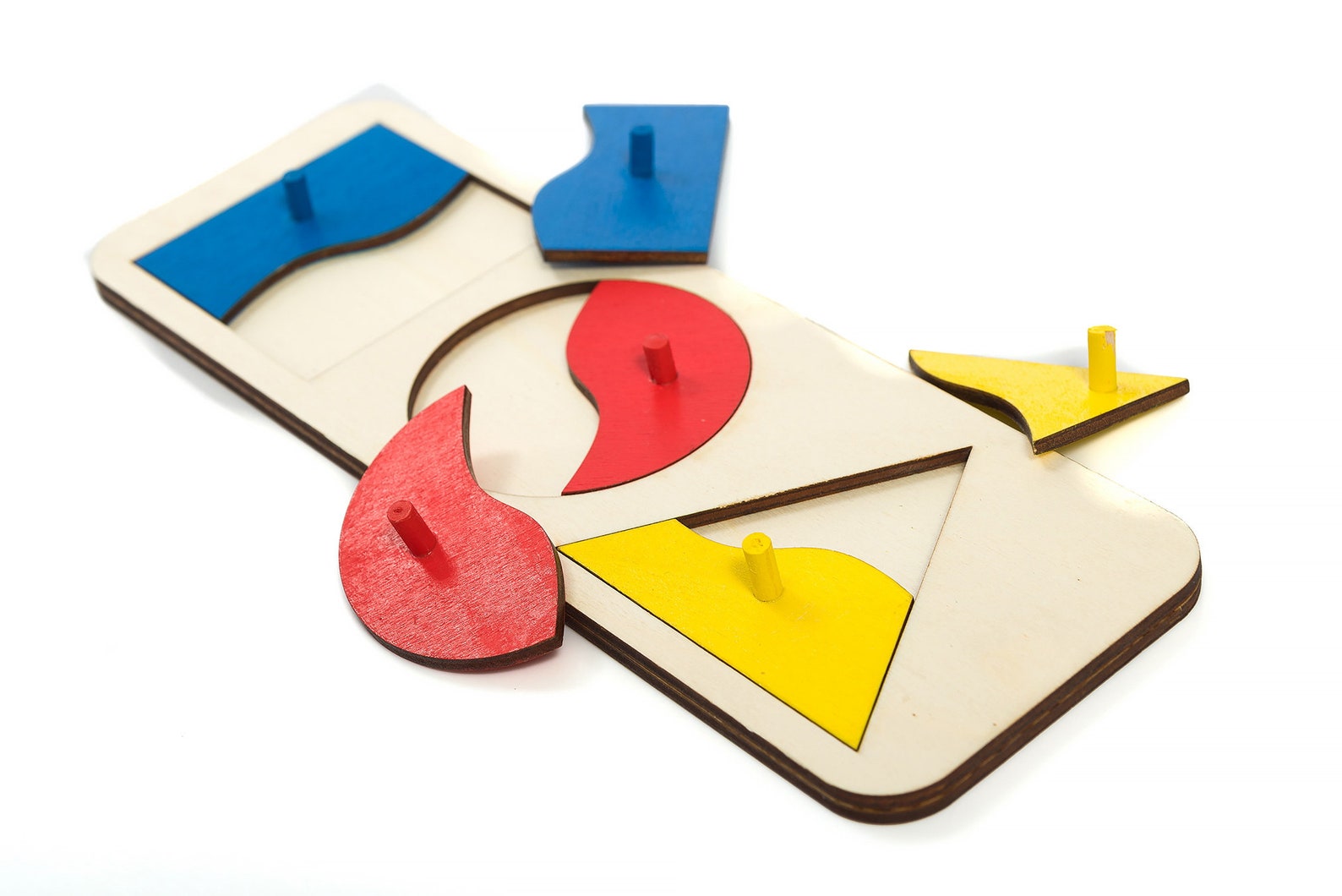 Geometric Shapes Puzzle Geometric Figures Puzzle Basic - Etsy