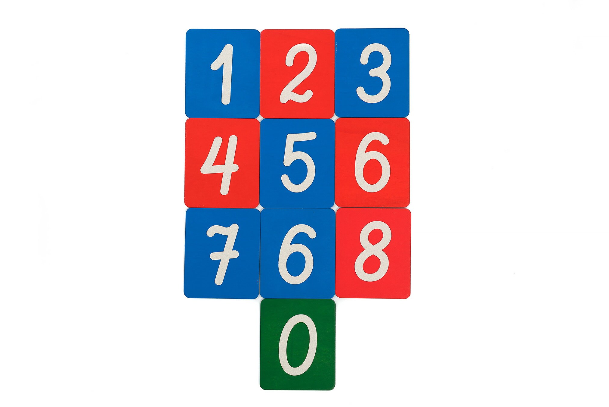 Montessori Sandpaper Numbers, Learn Numbers 0 to 9, Preschool Material ...