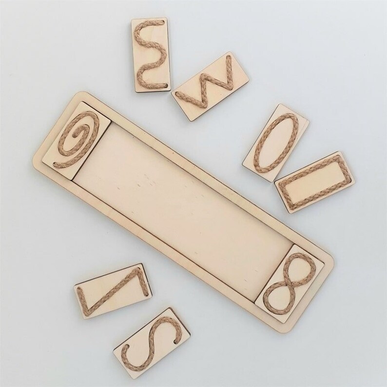 Tactile Rope Shapes Sensory Game Wooden Educational Toy - Etsy