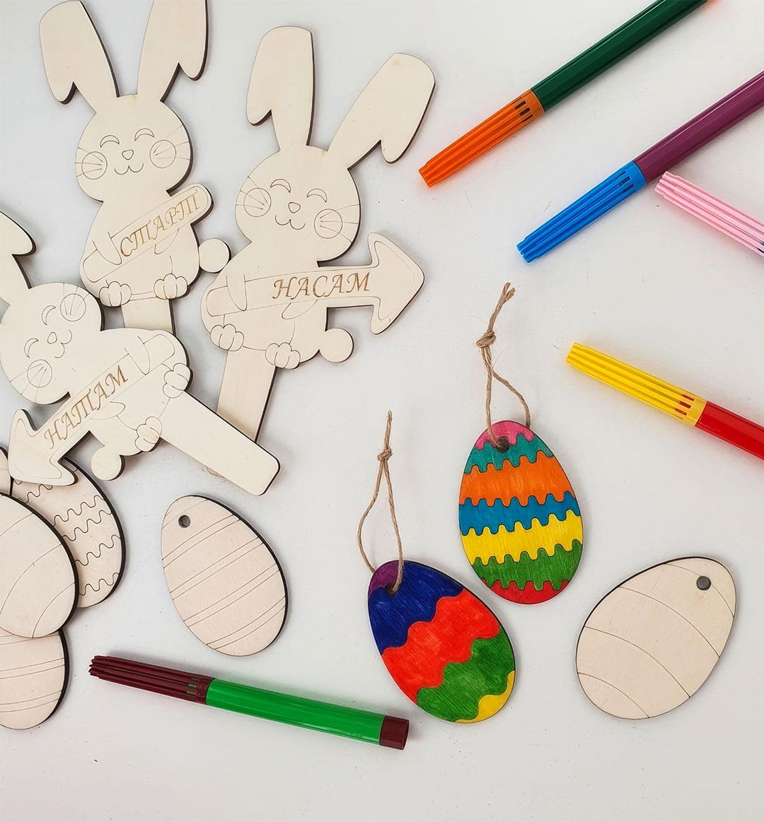 Easter Egg Hunt Game – Wooden Easter Craft Kit for Kids - Etsy
