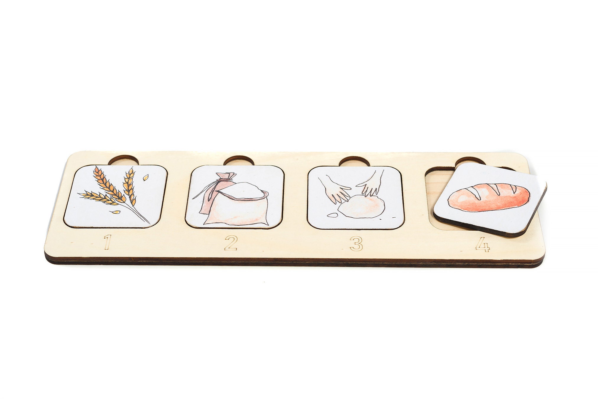 Sequencing Puzzle Activity Montessori Material Wooden | Etsy