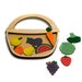 Wooden Magnetic Food Basket – Pretend Grocery Play Set for Toddlers - Etsy