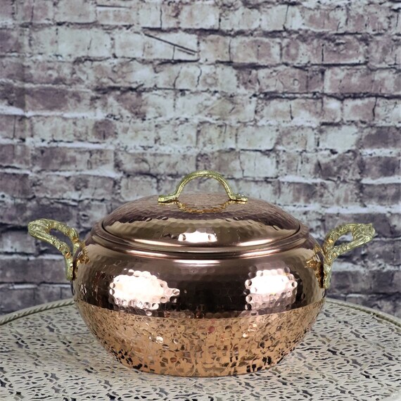 Pots & Pans Kitchen & Dining Turkish Pot with Handle,Vintage Copperware ...