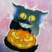 Spooky Kitty - Sticker - Etsy
