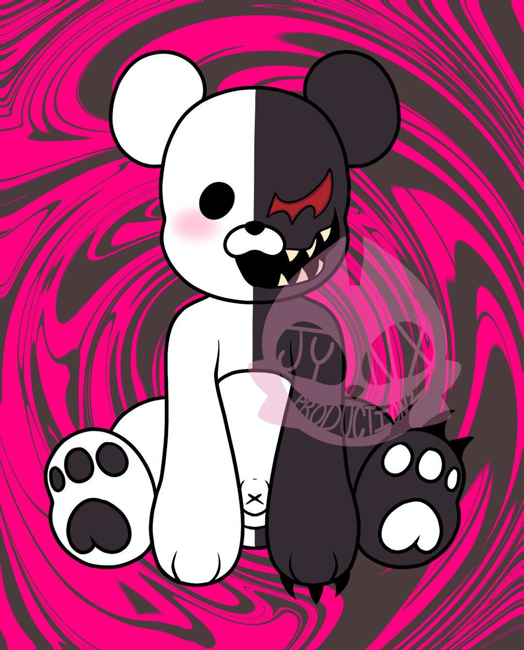 Monokuma Danganronpa Sticker - Etsy