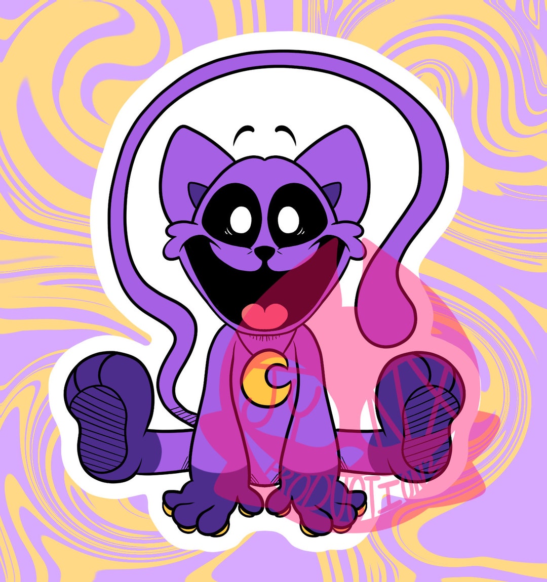 Catnap Poppy Playtime Stickers - Etsy Australia