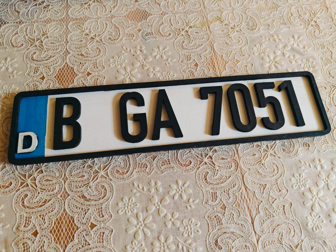 CUSTOMIZABLE 3D Effect Wooden License Plate - Etsy