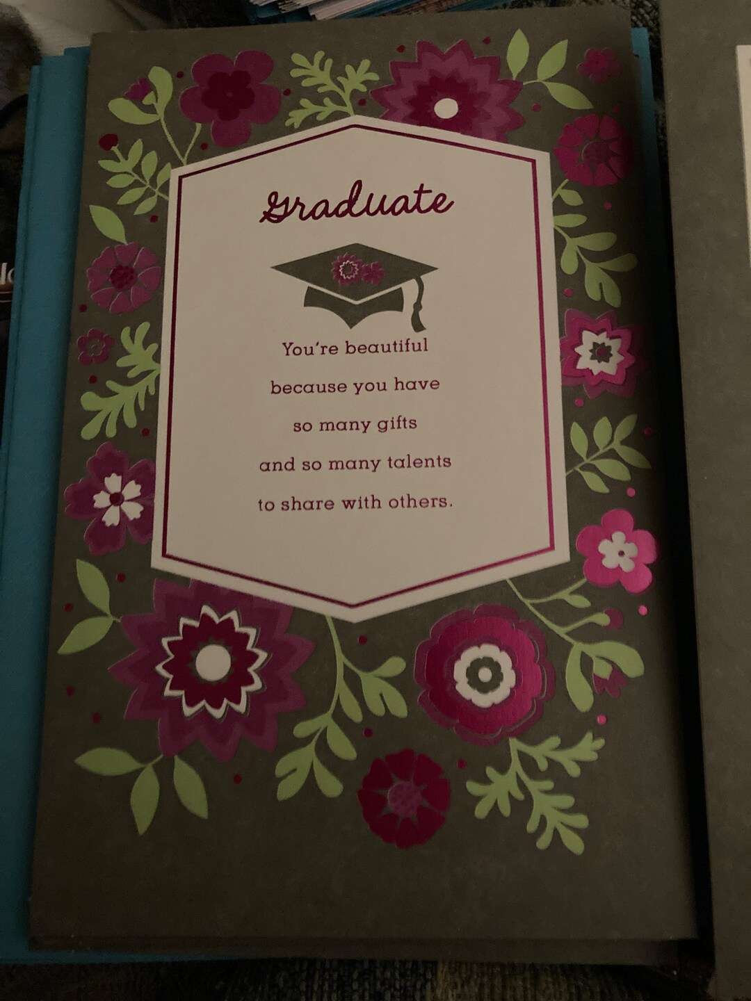 Set of 6 Graduation Cards for Females With Beautiful Words of ...