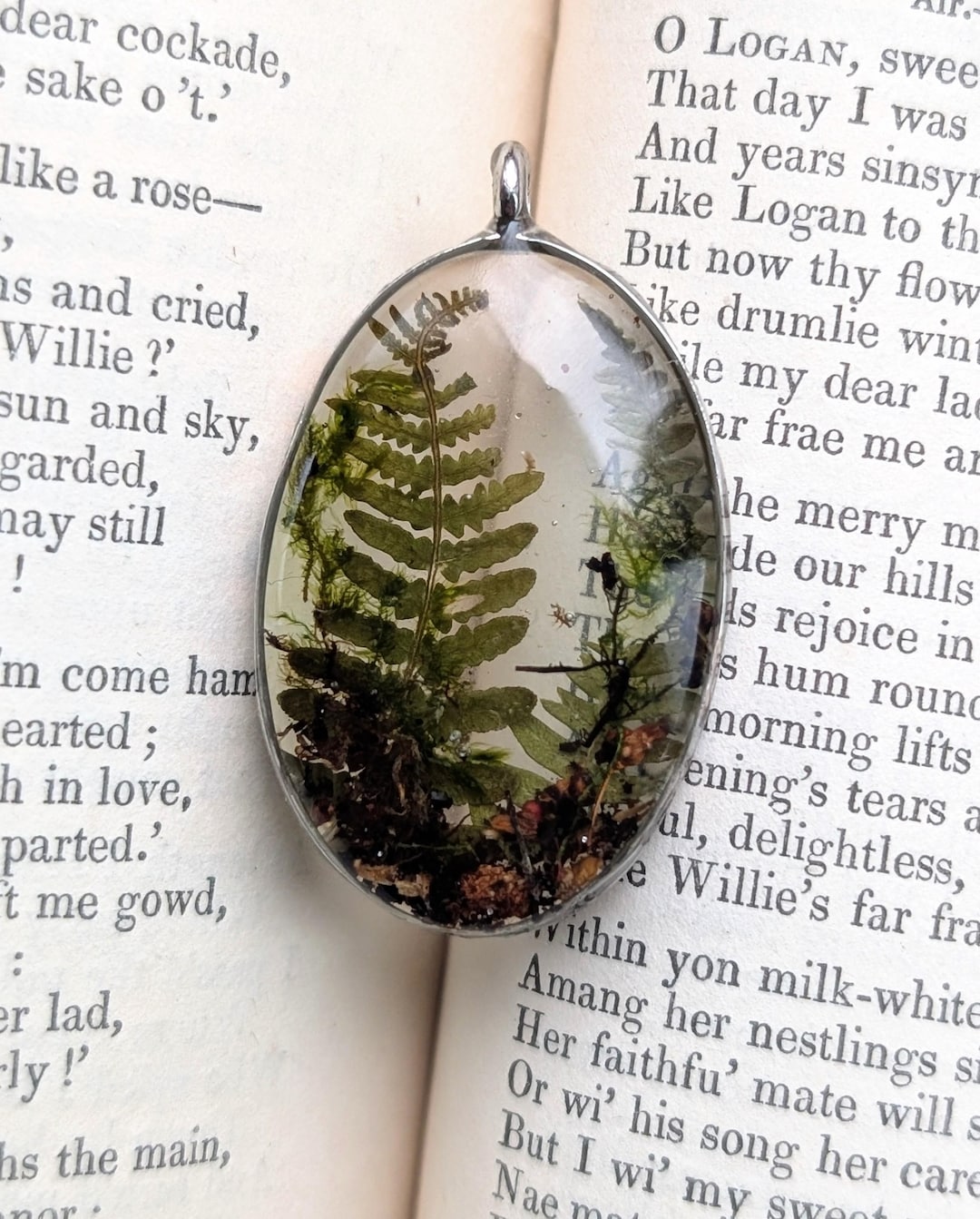 Real Fern Pendant, Preserved Nature, Terrarium Style Jewellery - Etsy