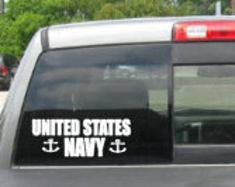 Navy U.S. Navy Navy Logo Car Sticker Car Decal Window Sticker - Etsy
