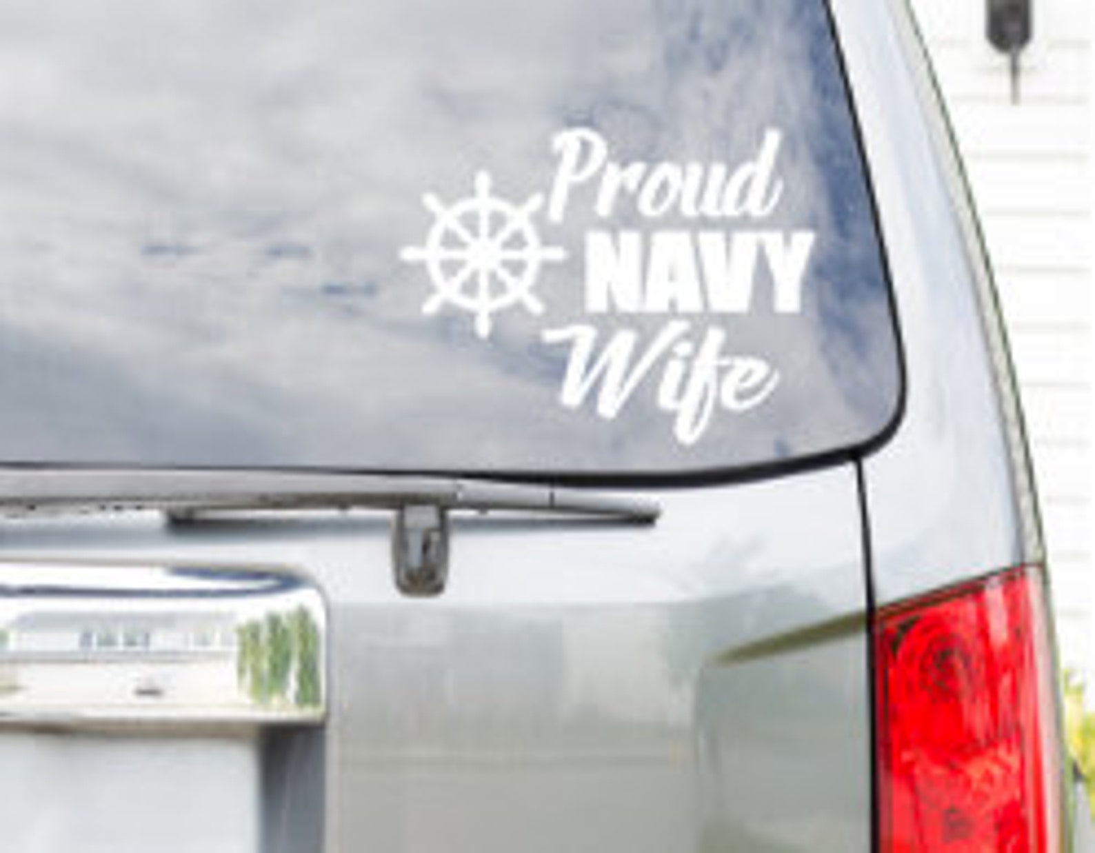Proud Navy Wife Decal - Etsy