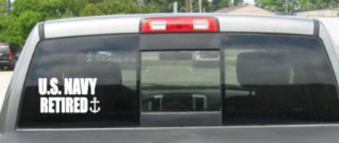 U.S. Navy Retired Decal - Etsy