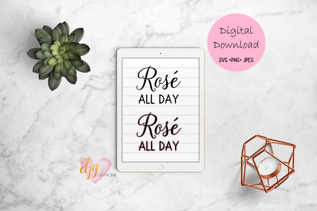Rose All Day SVG File, Cutting File, Offset SVG File - Etsy