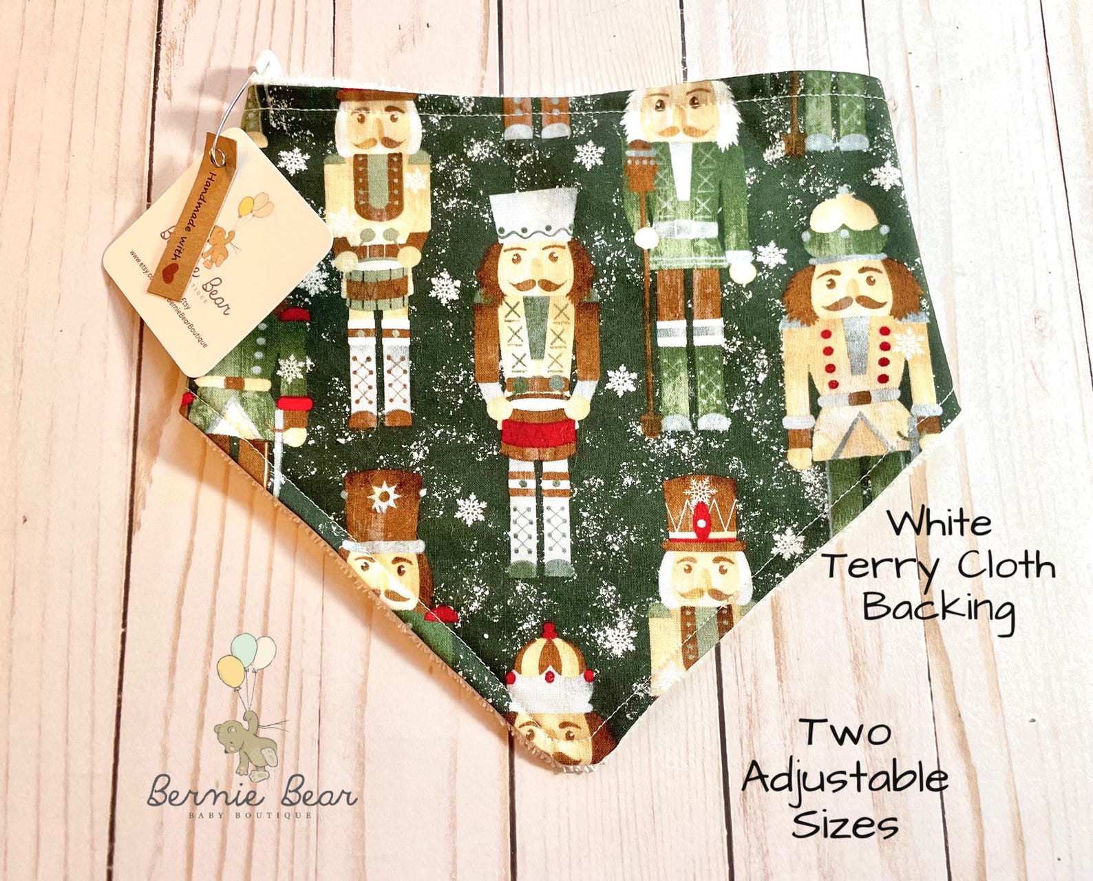 Christmas Bandana Bibs | Nutcracker Drool Bibs | Holiday Drool Bibs ...