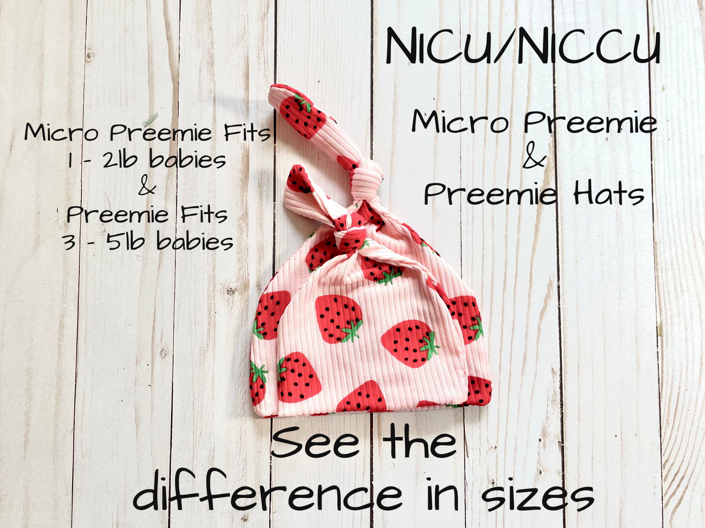 Micro Preemie Grow Into Preemie Swaddle Set | Preemie Hat | NICU Micro ...