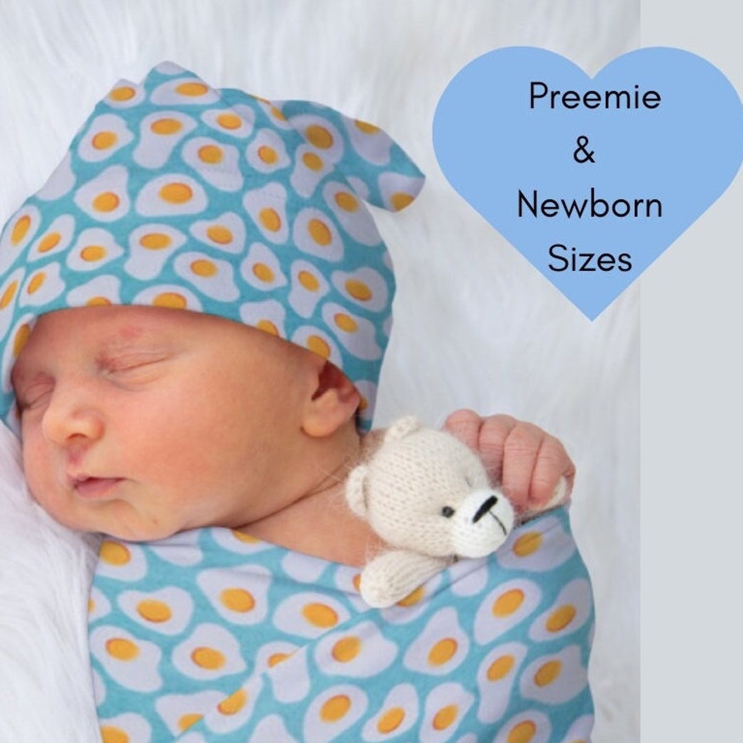 Baby Swaddle Blanket Newborn Swaddle Preemie Swaddle Gender Neutral Baby Gift Beanie Hat Baby Gift Set Egg Jersey Knit Fabric Etsy
