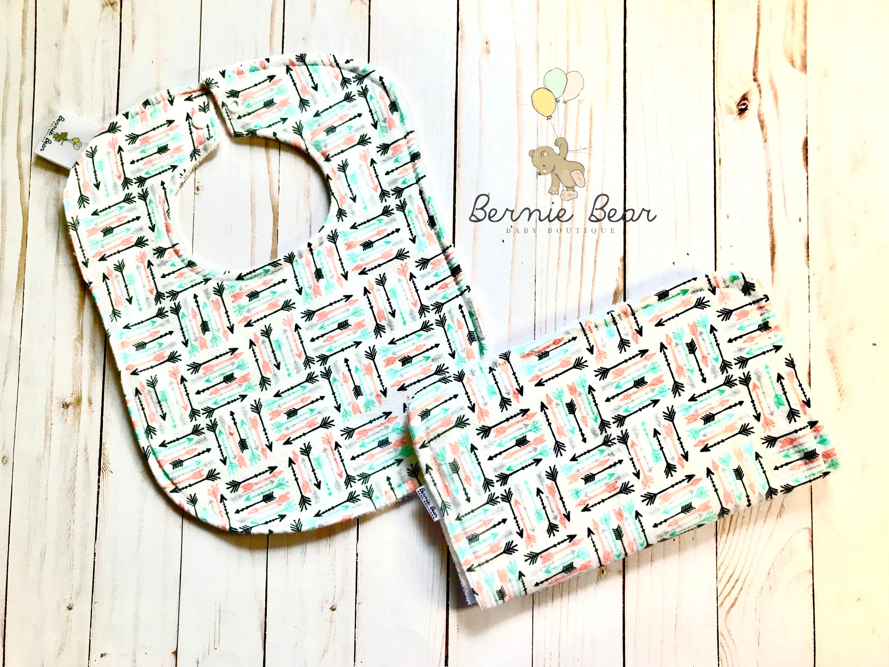Fox Baby Bib | Fox Burp Cloth | Woodland Animal Gift Set | Fox Drool ...