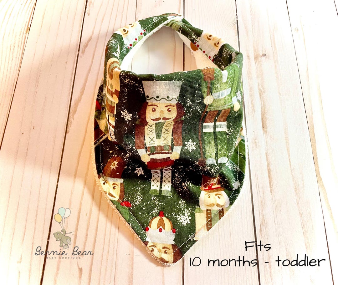Christmas Bandana Bibs | Nutcracker Drool Bibs | Holiday Drool Bibs ...