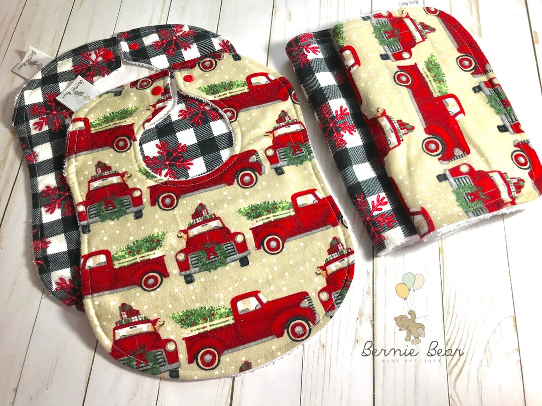 Christmas Baby Bibs Christmas Burp Cloths Christmas Baby Gift Sets ...