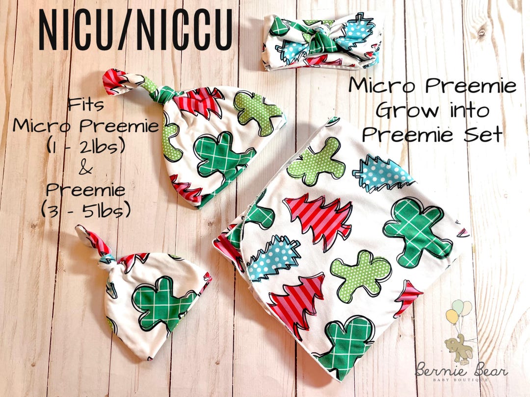 NICU Christmas Micro Preemie Grow Into Preemie Gift Set | My First ...